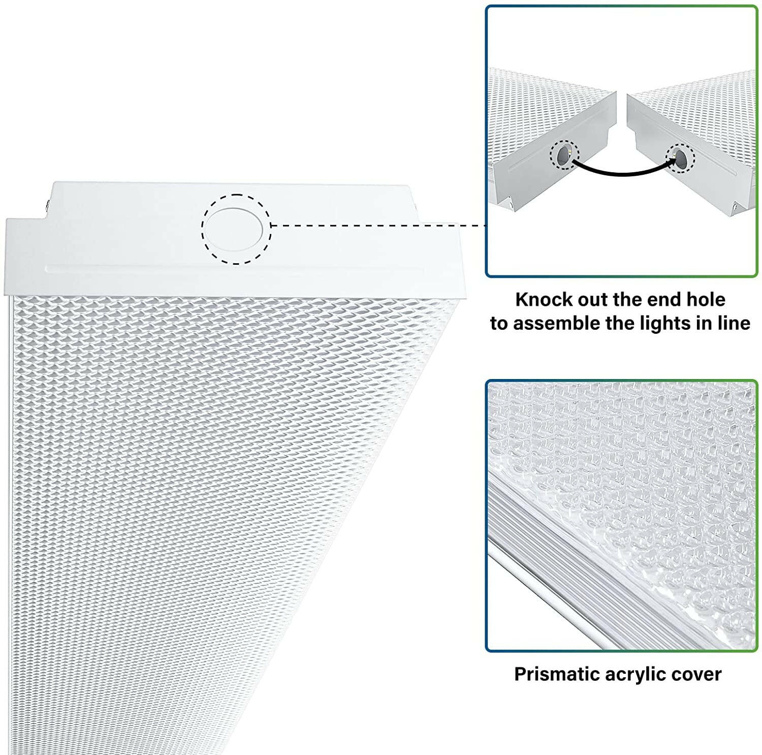 4 Foot LED Lights for Indoor Space - AntLux 4 FT LED Light Fixtures