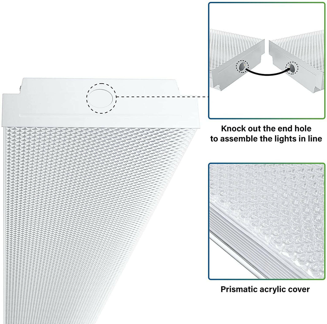 4 Foot LED Lights for Indoor Space - AntLux 4 FT LED Light Fixtures