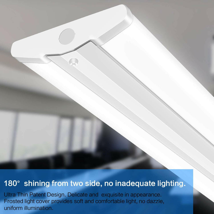 AntLux 110W 8FT Ultra Slim LED Wraparound Light Flush Mount LED Ceiling ...